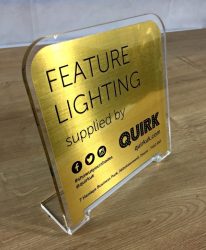 Freestanding Acrylic Sign - Enhance Your Reception Area Or Office