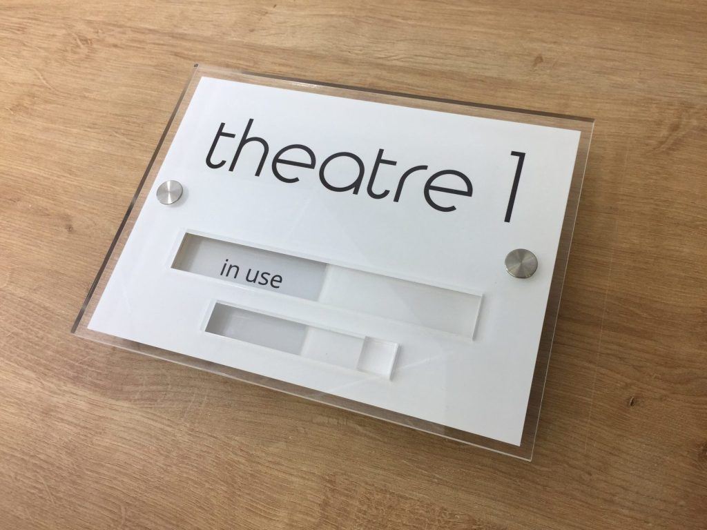 Acrylic Slider Sign with Built In Slider - BuySigns