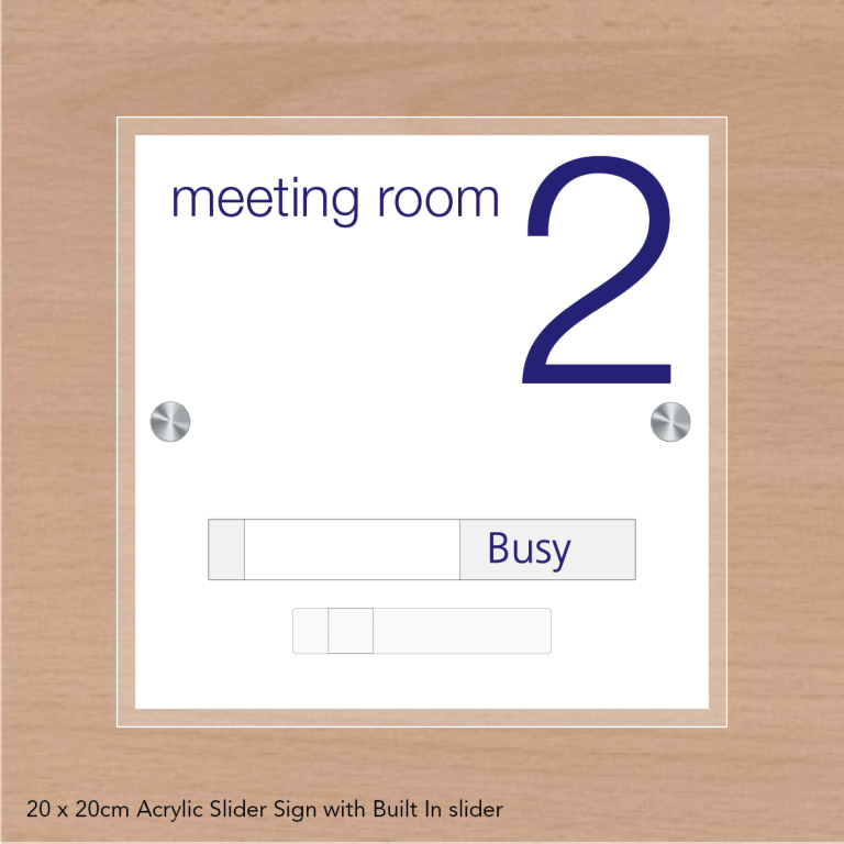 Acrylic Slider Sign with Built In Slider - BuySigns