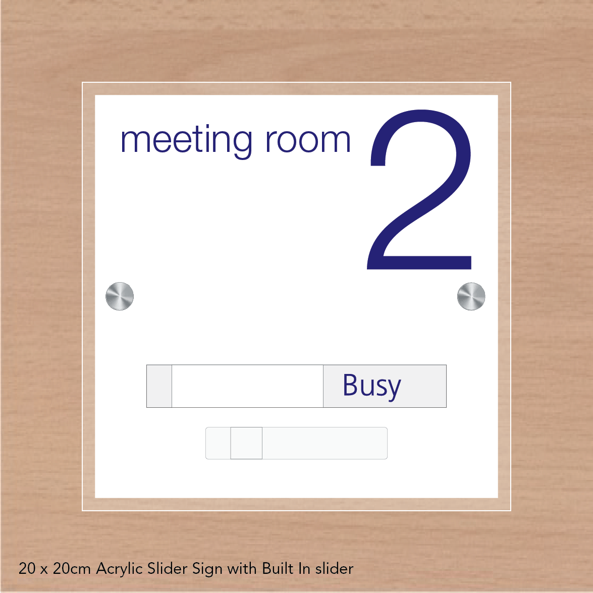 Acrylic Slider Sign with Built In Slider - BuySigns