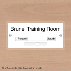 Acrylic Slider Sign with Built In Slider - BuySigns