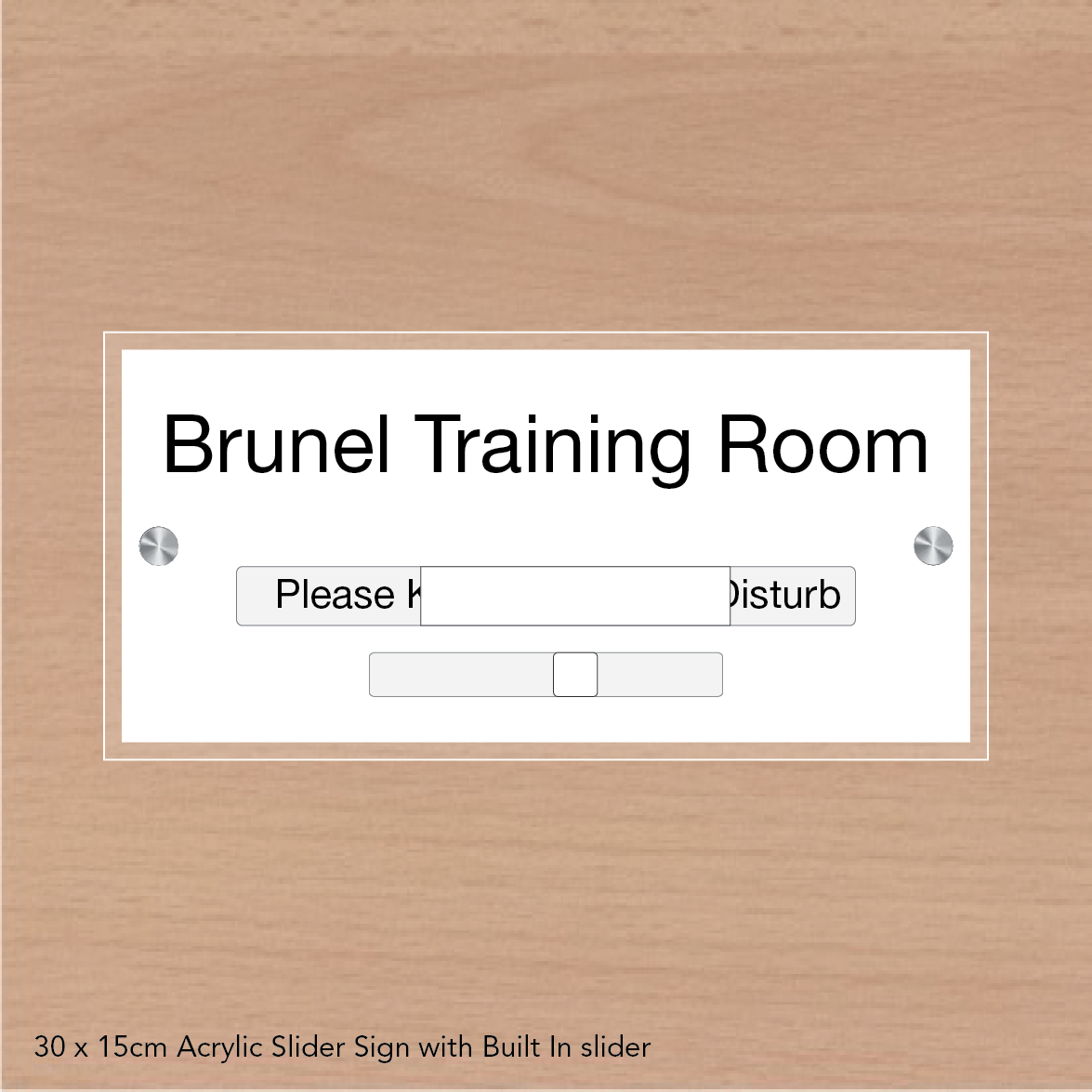 Acrylic Slider Sign with Built In Slider - BuySigns