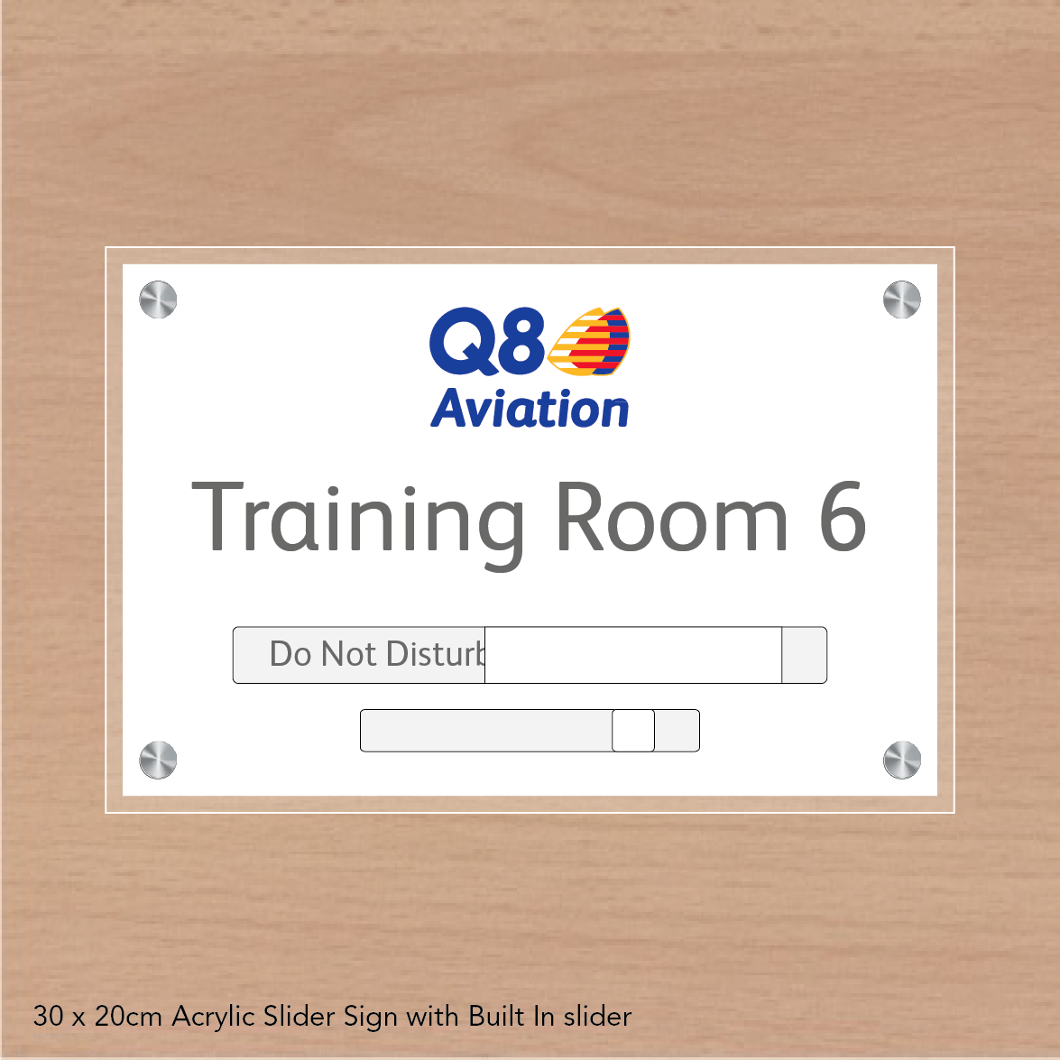 Acrylic Slider Sign with Built In Slider - BuySigns