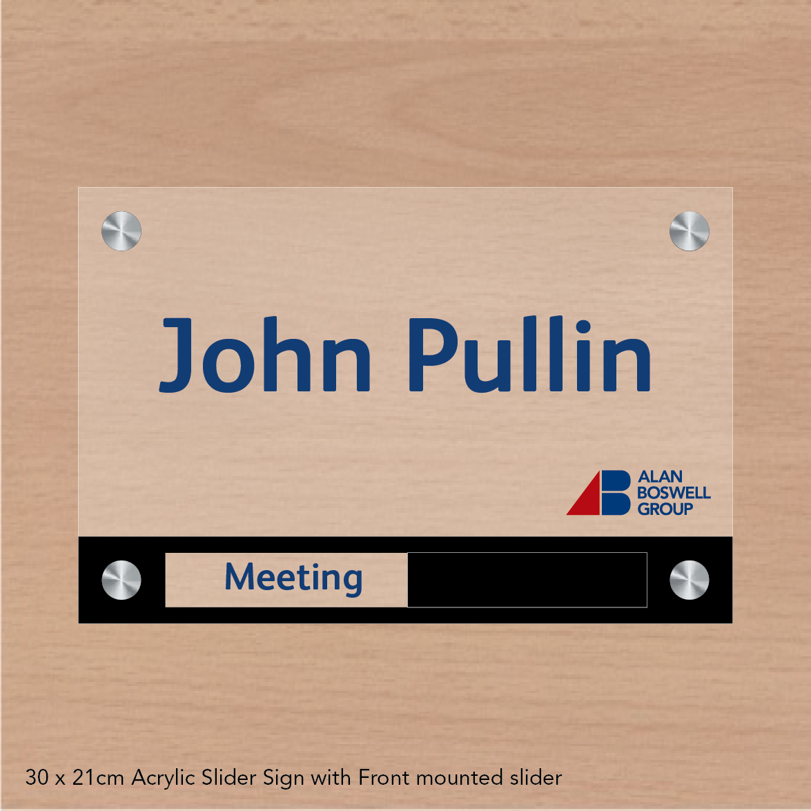 Acrylic Slider Sign with Built In Slider - BuySigns