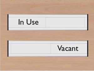 Sliding Door Sign with Customisable Slider Text & Room Name Title ...