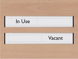 Sliding Door Sign with Customisable Slider Text & Room Name Title ...
