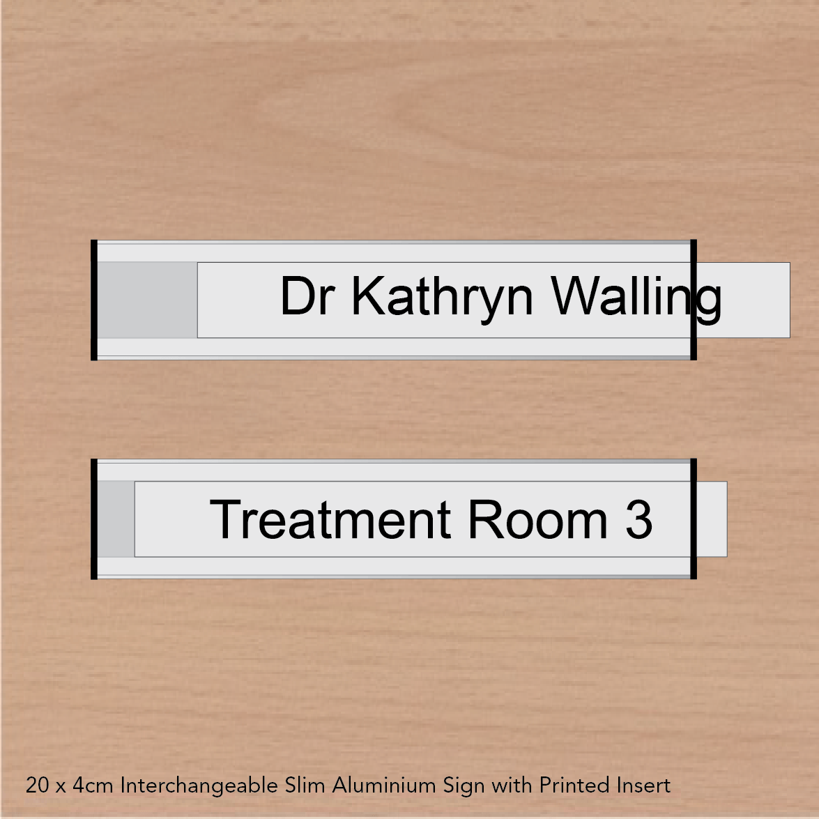 Interchangeable Slim Aluminium Sign - BuySigns