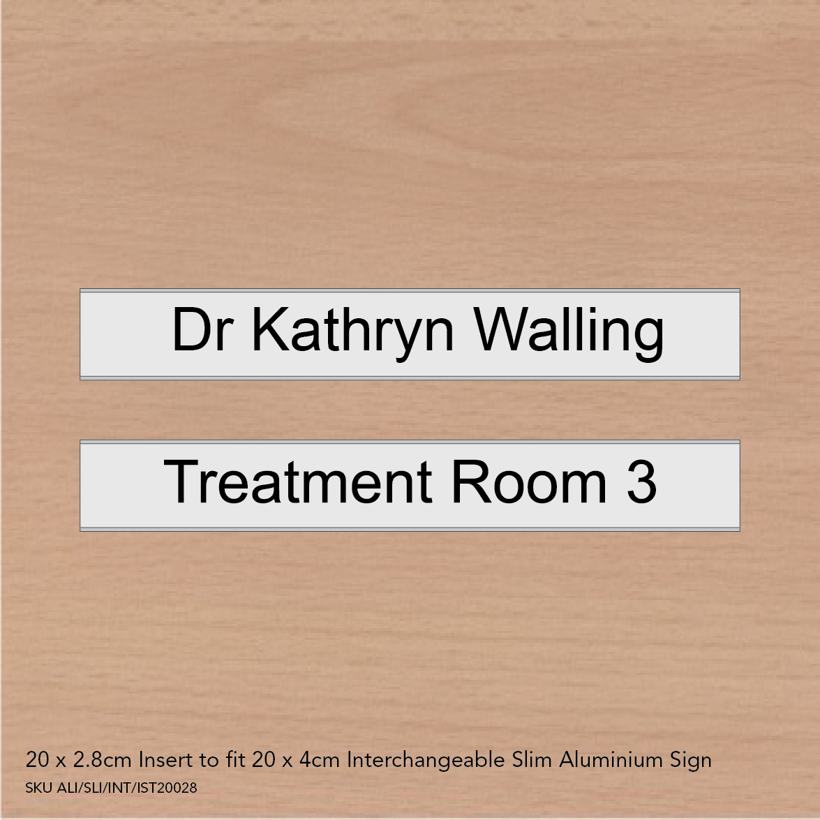 Interchangeable Slim Aluminium Sign - BuySigns