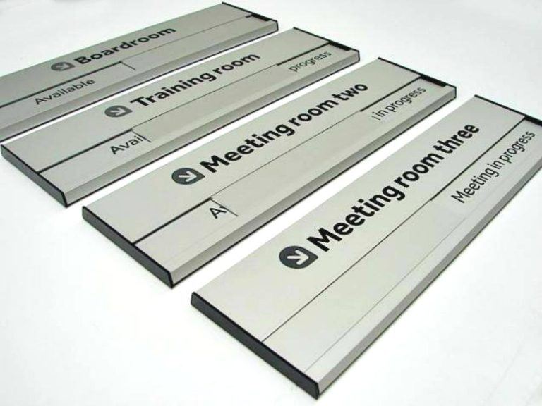 Sliding Door Sign with Customisable Slider Text & Room Name Title ...
