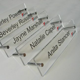 Acrylic Desk Sign - Create a Professional and fresh Modern Look. - BuySigns
