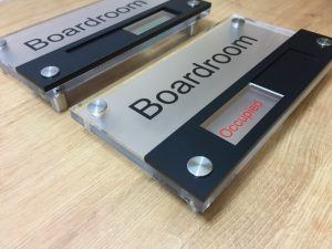 Sliding door signs | Unique style: Premium look, great functionality