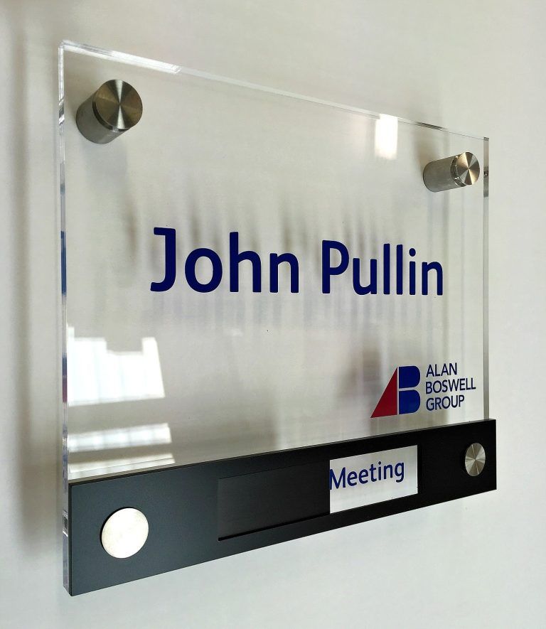 Sliding door signs | Unique style: Premium look, great functionality