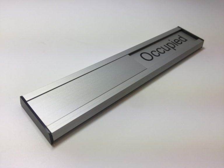 Sliding Door Sign with Customisable Slider Text & Room Name Title ...