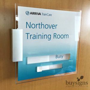 Acrylic Slider Sign with Built In Slider - BuySigns