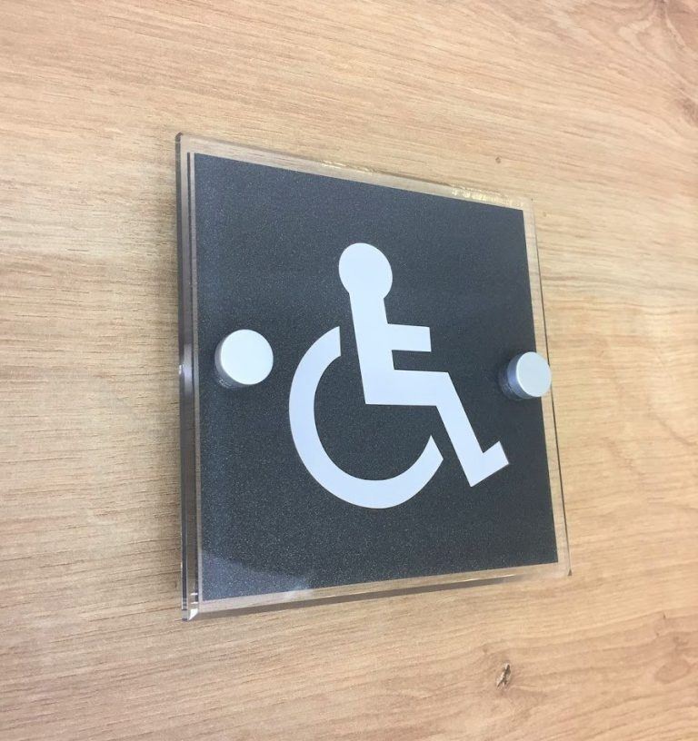 Disabled Toilet Signs - Customised Acrylic Disabled Toilet Signs