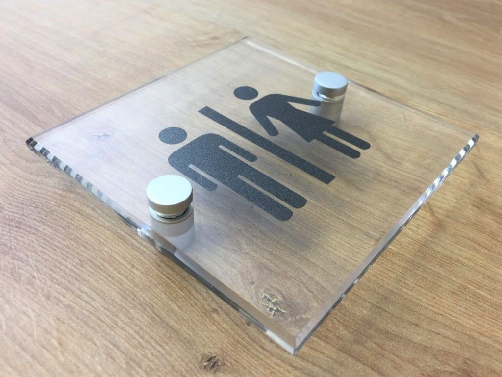 Unisex Toilet Signs - Acrylic Male and Female Toilet Signs
