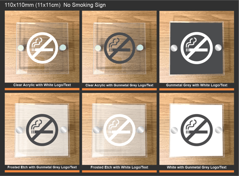 No Smoking Signs - Customised No Smoking Sign