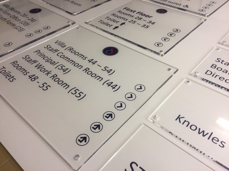 Acrylic / Perspex Wall Signs - Interior and Exterior - BuySigns