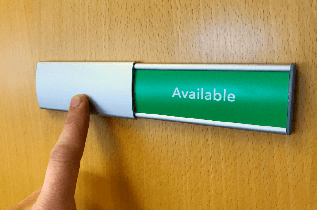 Controlled Area Sliding Door Sign: Customizable and Easy to Install