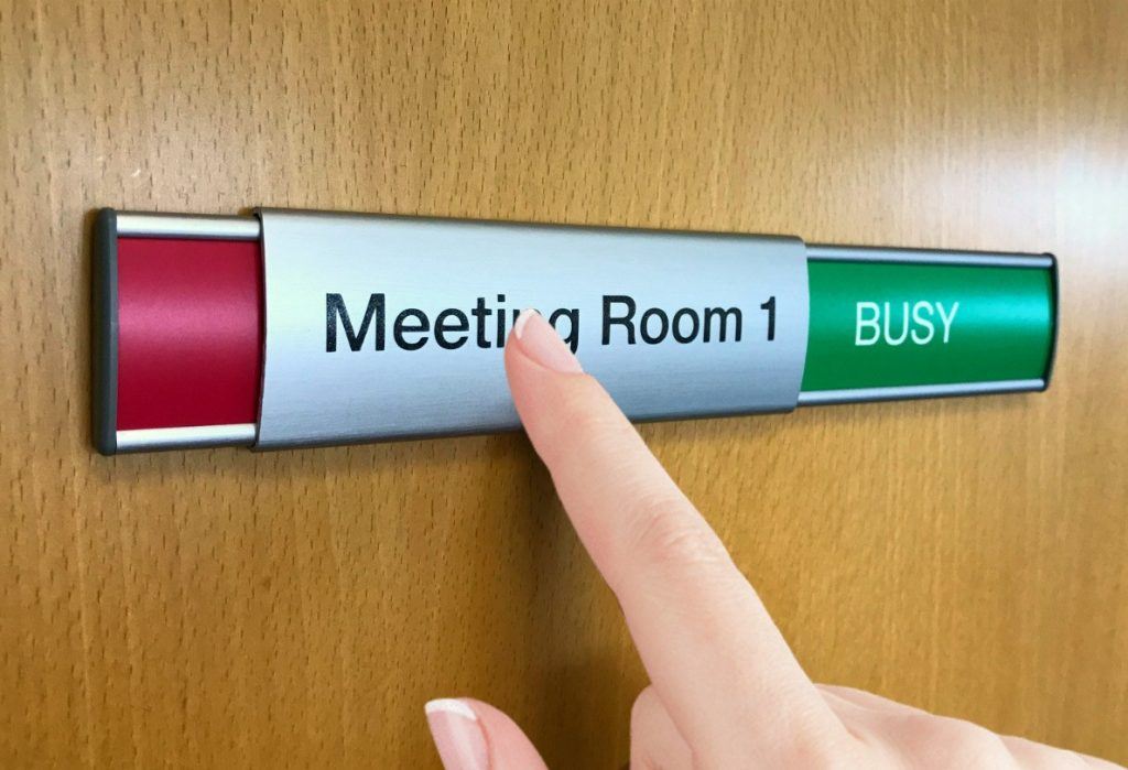 Controlled Area Sliding Door Sign: Customizable and Easy to Install