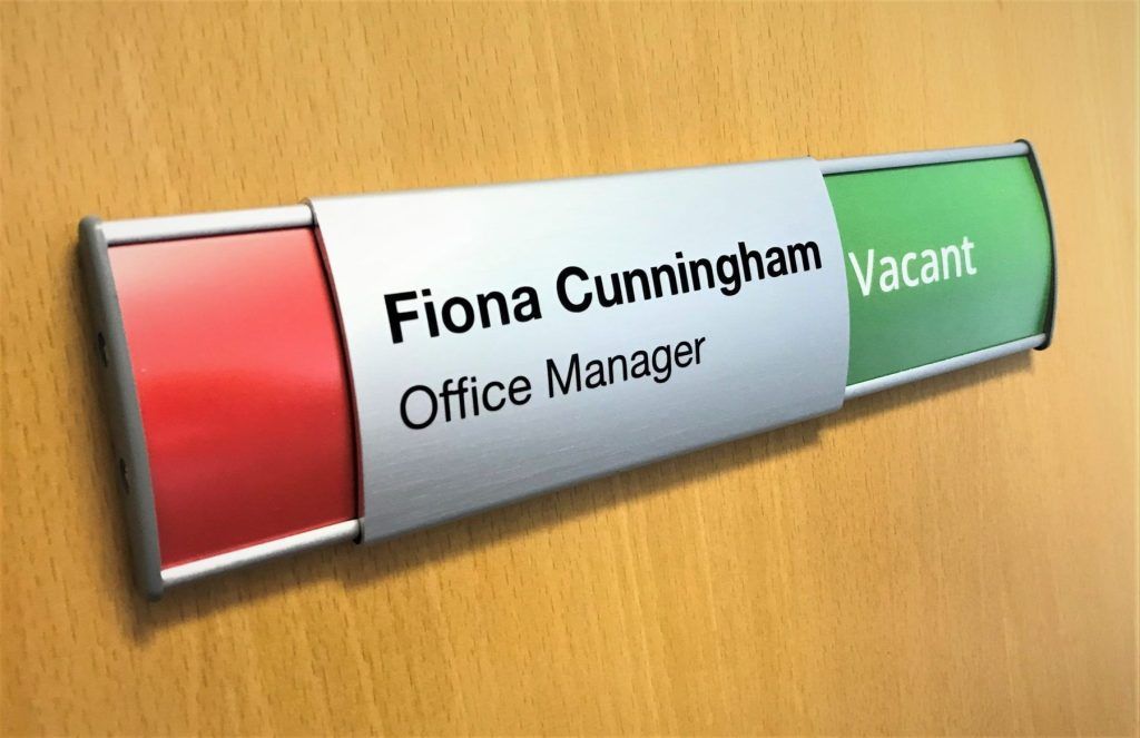 Controlled Area Sliding Door Sign: Customizable and Easy to Install