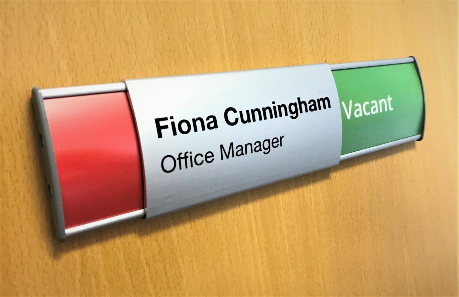 Controlled Area Sliding Door Sign: Customizable and Easy to Install