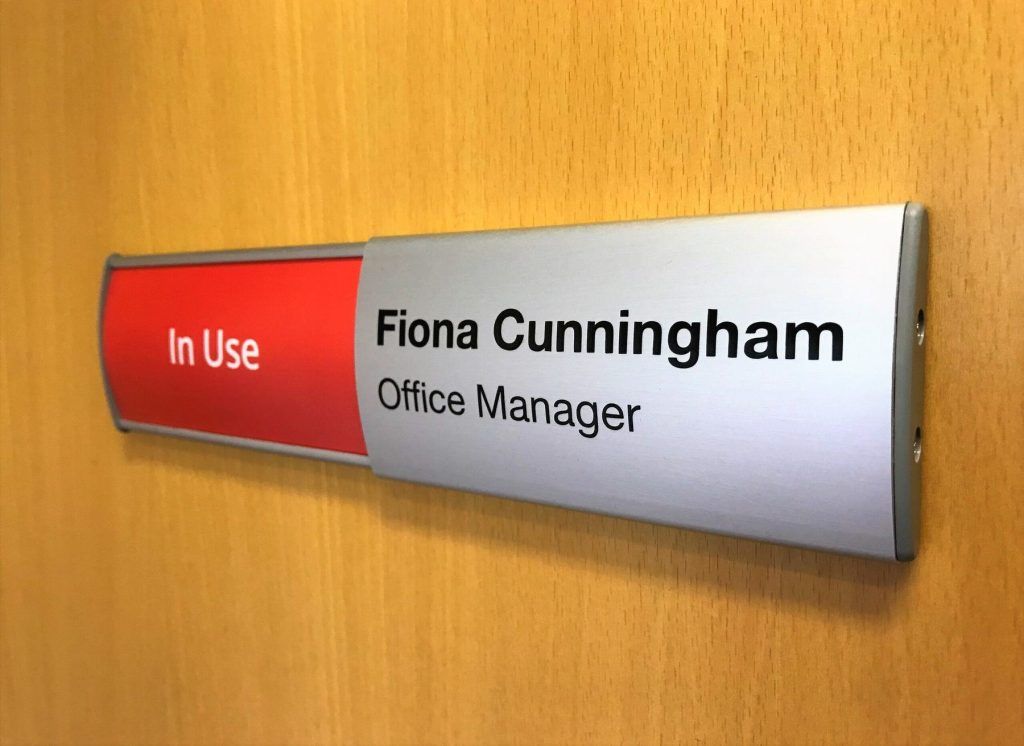 Controlled Area Sliding Door Sign: Customizable and Easy to Install