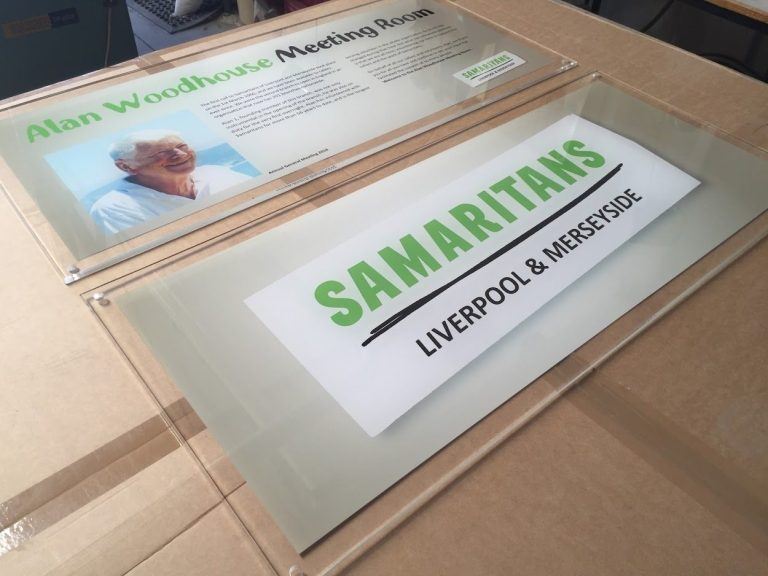 Acrylic Wall Sign with Corporate Logo and Matching Colors - BuySigns