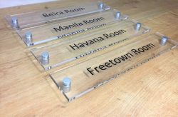 Perspex Door Signs: Modern 'Glass Effect' for Office Doors & more!