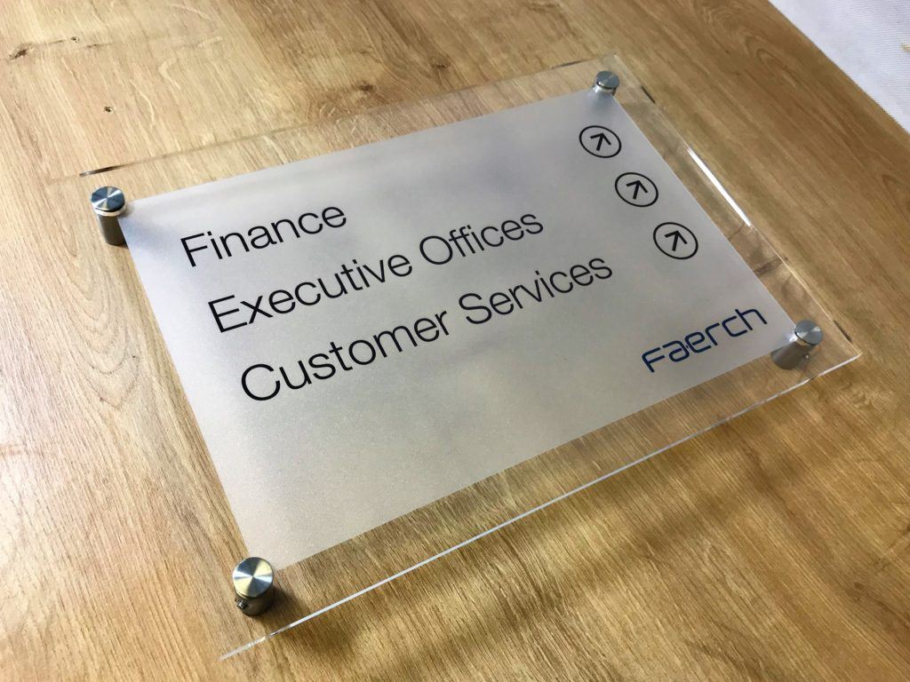 Acrylic / Perspex Wall Signs - Interior and Exterior - BuySigns