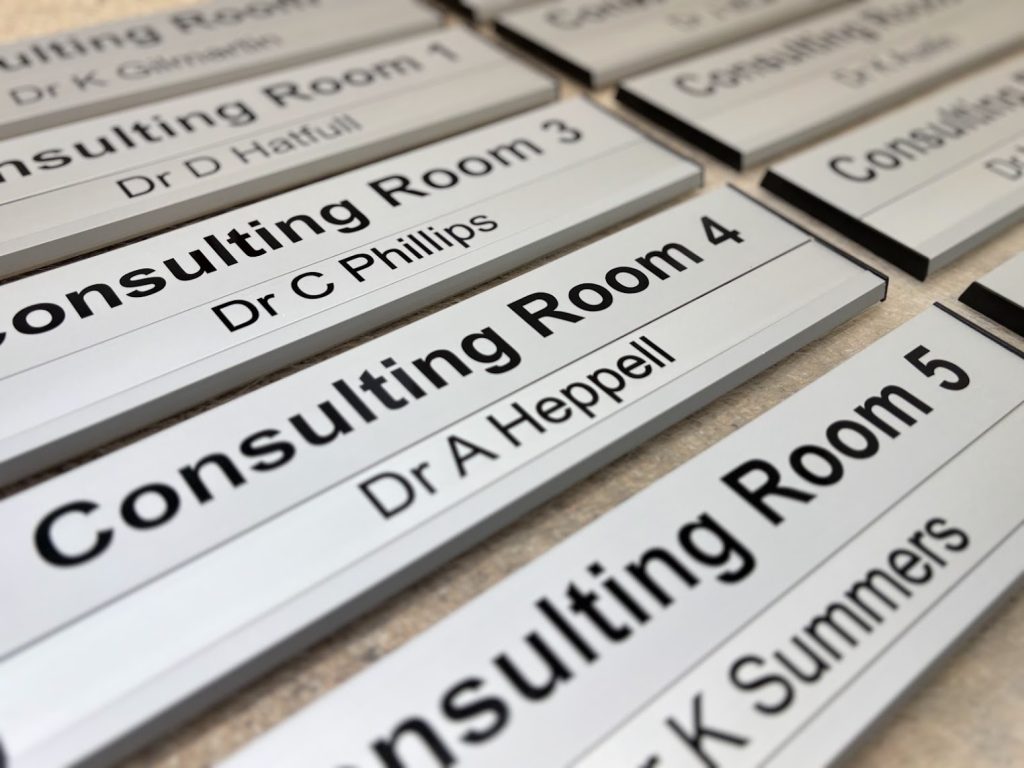 Interchangeable Door Sign: Includes removable Nameplate Insert
