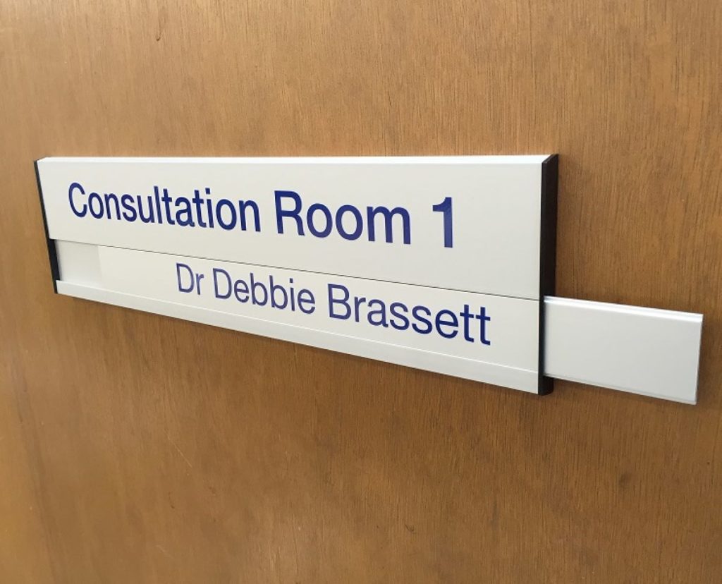 Aluminium Interchangeable Nameplates for Office Signs | BuySigns