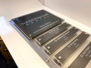 Interchangeable Name Boards for Interior & Exterior Use